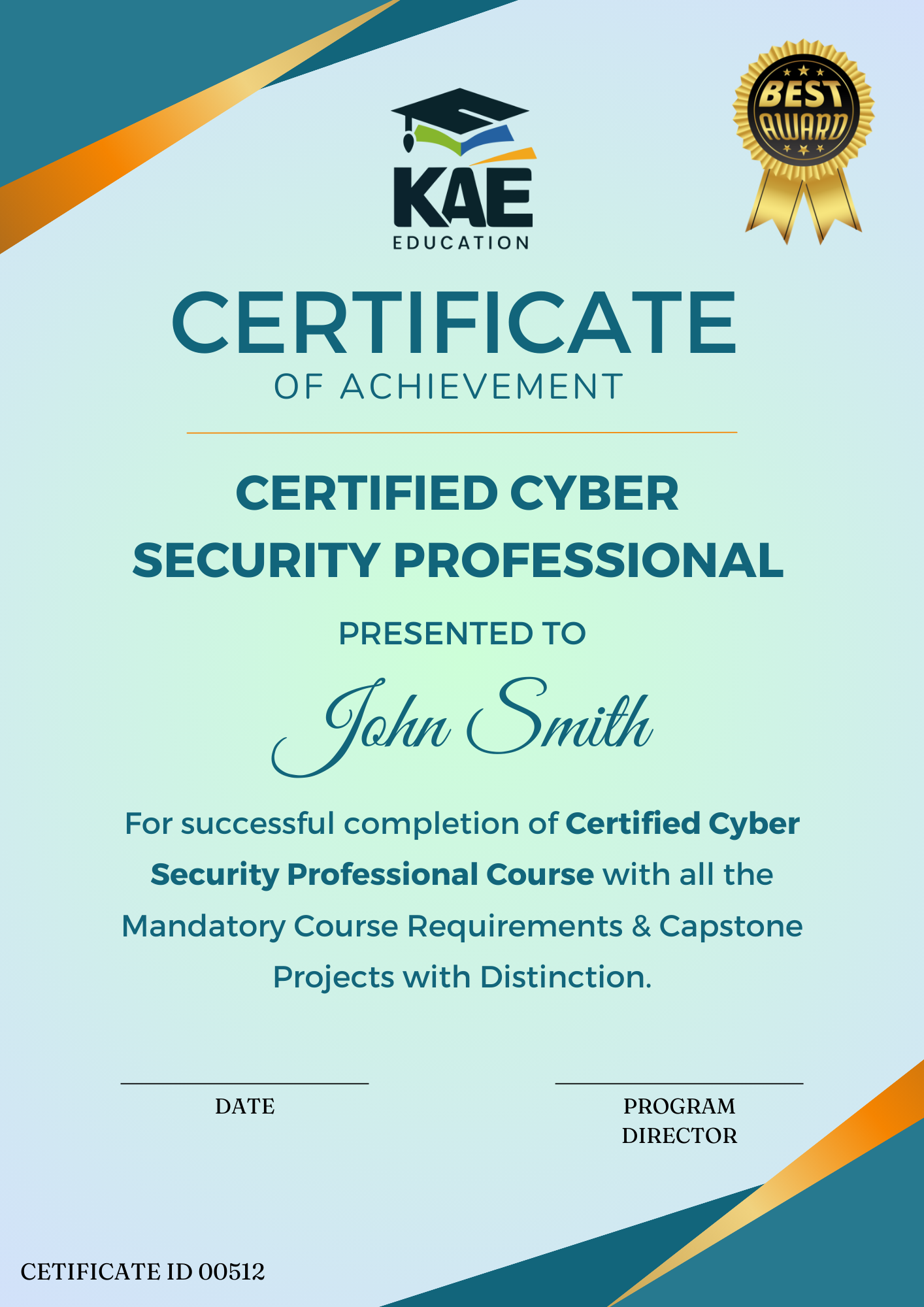 Cyber Security Professional Course - KAE Education