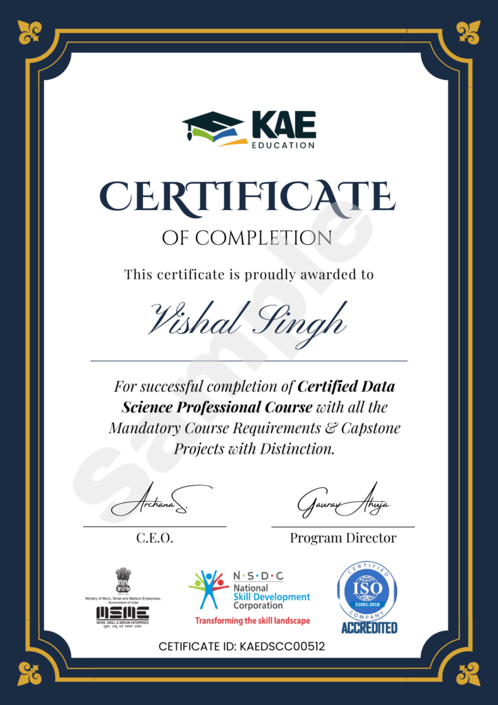 Best Data Science Certification Course (32hrs Live Online)