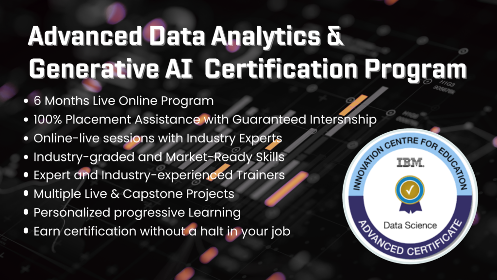 Advanced Data Analytics & Generative AI Certification Program - KAE Education