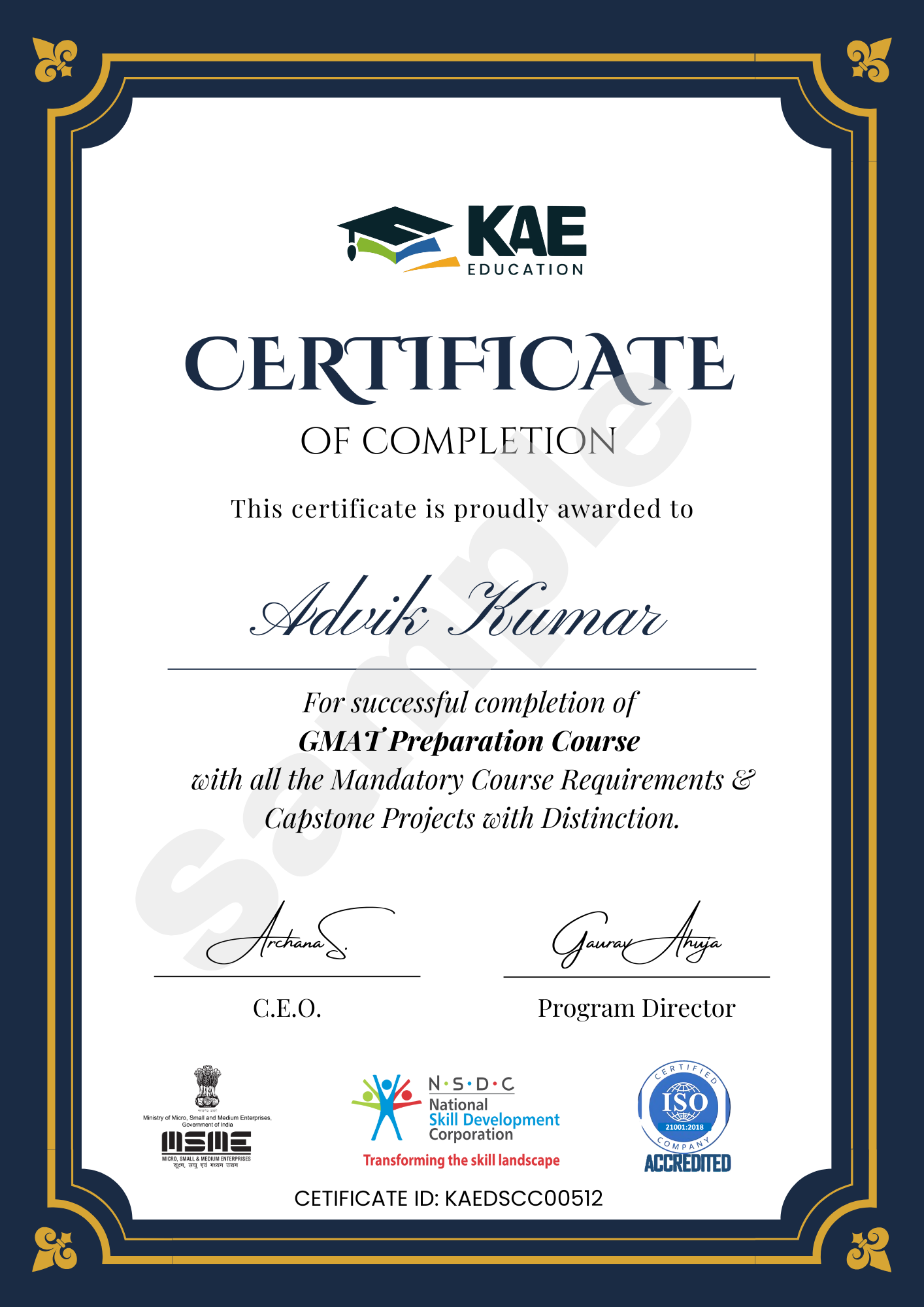 GMAT Preparation Course - KAE Education