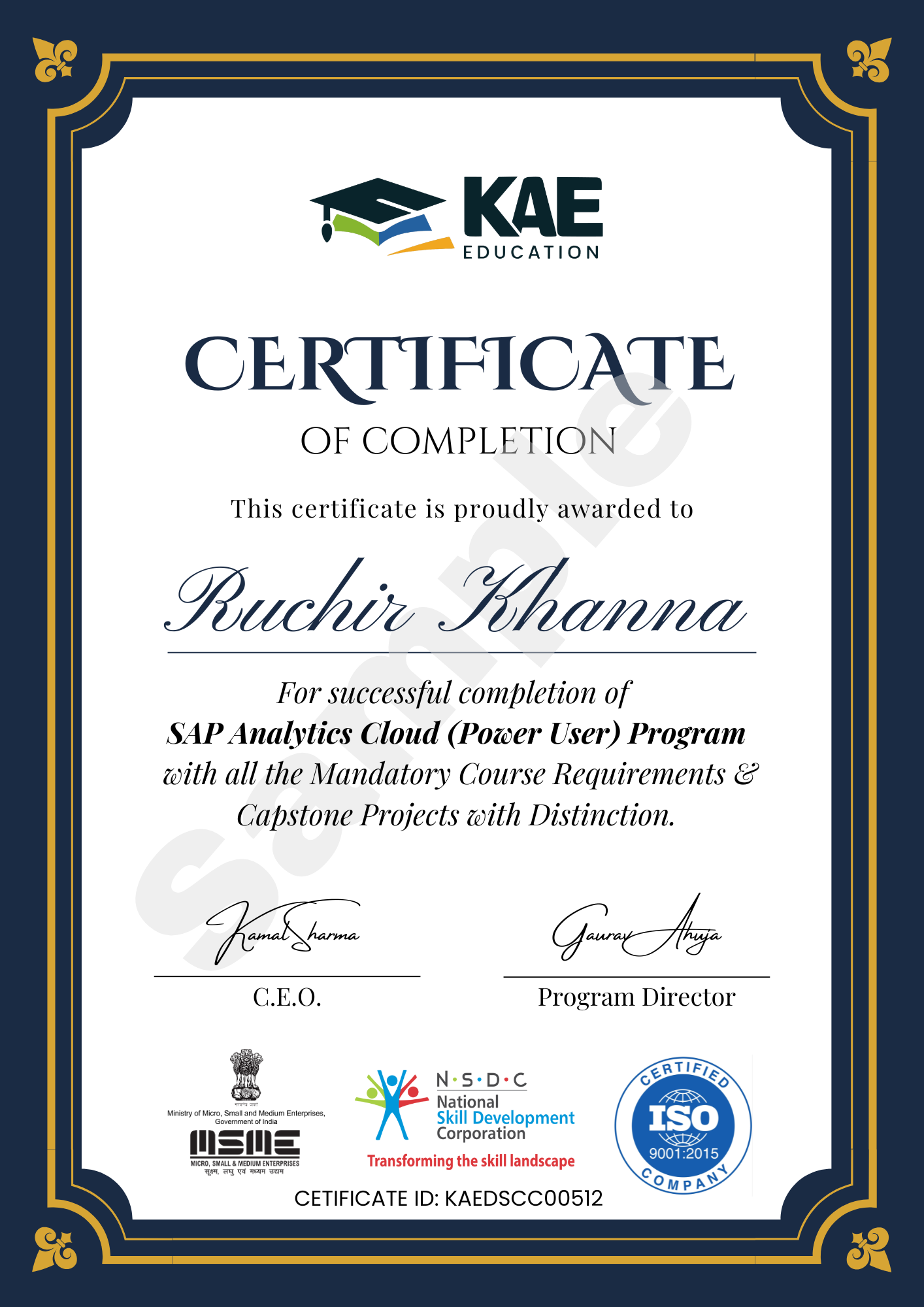 SAP Analytics Cloud (SAC) - Live Online - KAE Education